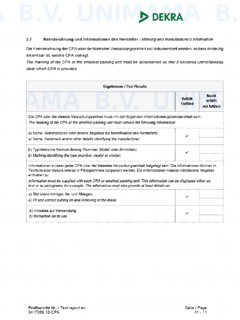 Dekra Test Ivrou Irys 02.b | PDF