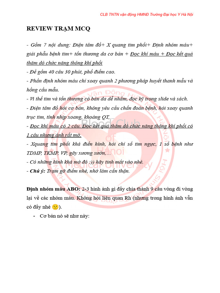 Review TR M MCQ OSCE Y2 K119 | PDF