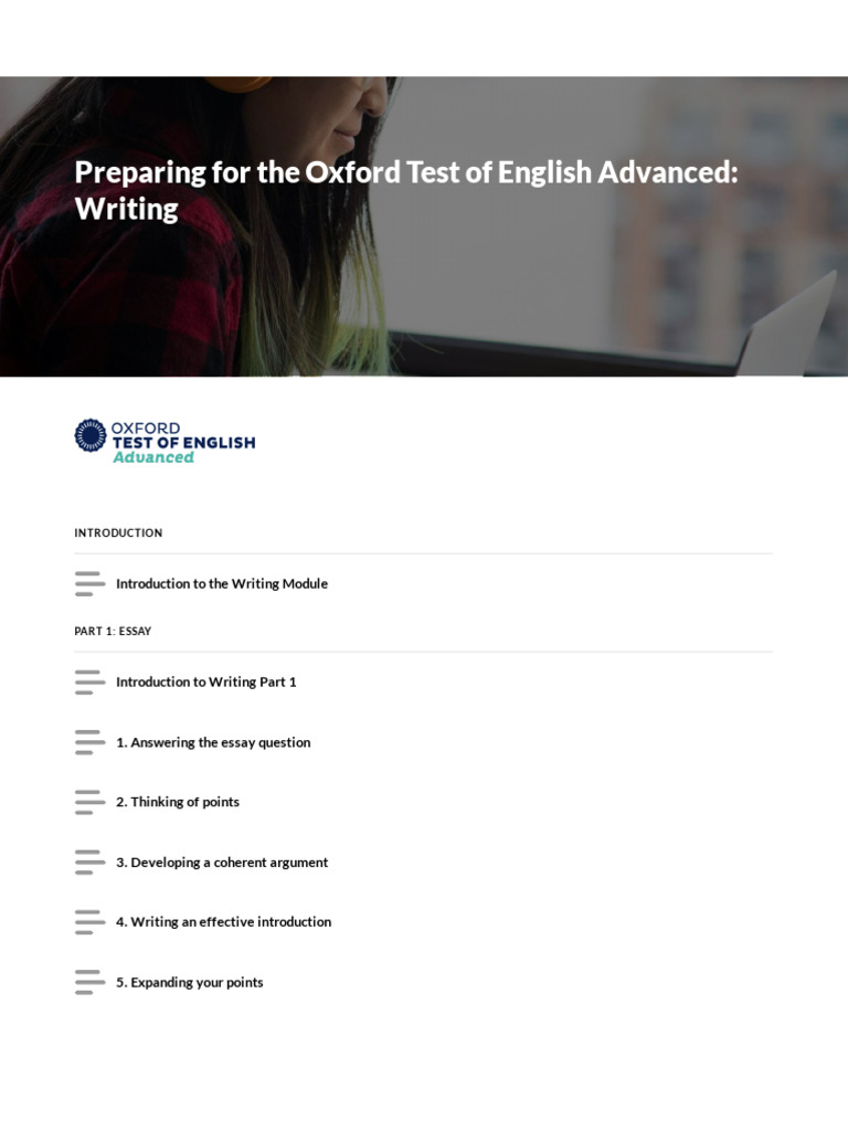 Oxford English Test Writing Guide | PDF | Fashion | Essays