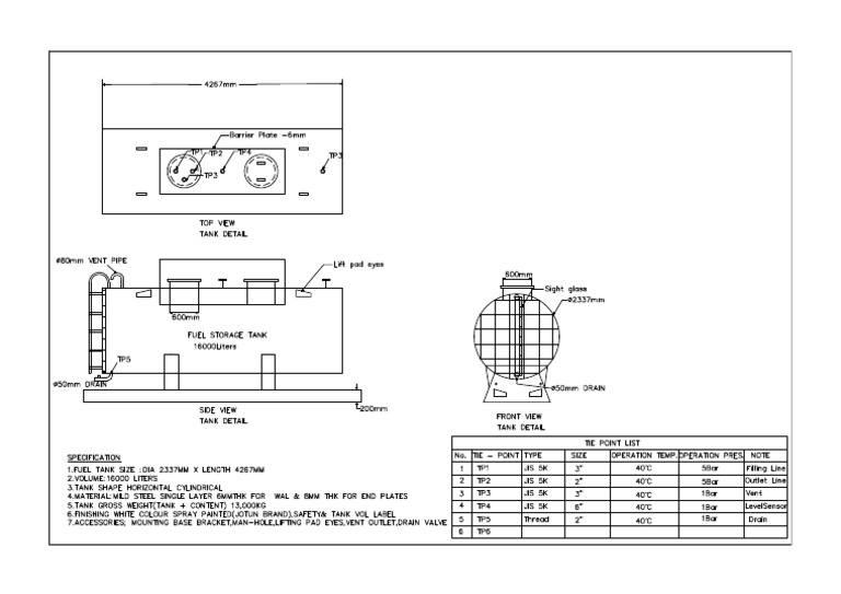 Liters Fuel Tank | PDF