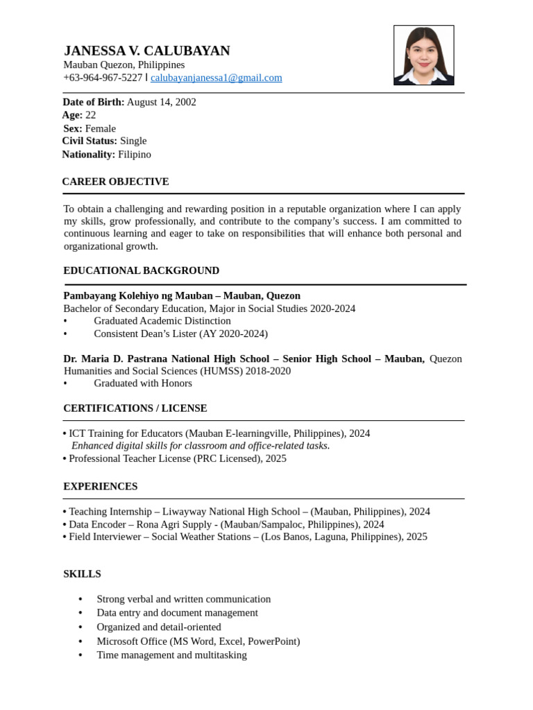 RESUME (1) | PDF