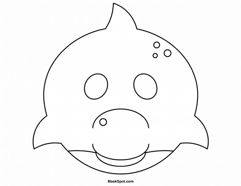 Dolphin Mask to Color | PDF