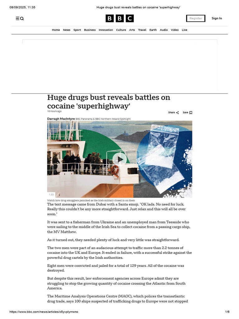 Huge Drugs Bust Reveals Battles | PDF