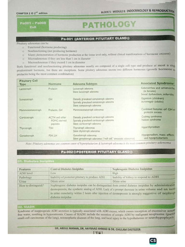 Patho, Block 5 (Endo + Repro - Module 8) by CHAPTER 2 | PDF