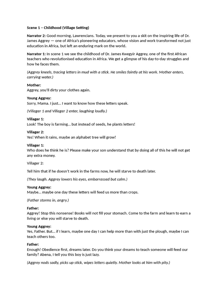 Skit Script Teacherday-1 | PDF