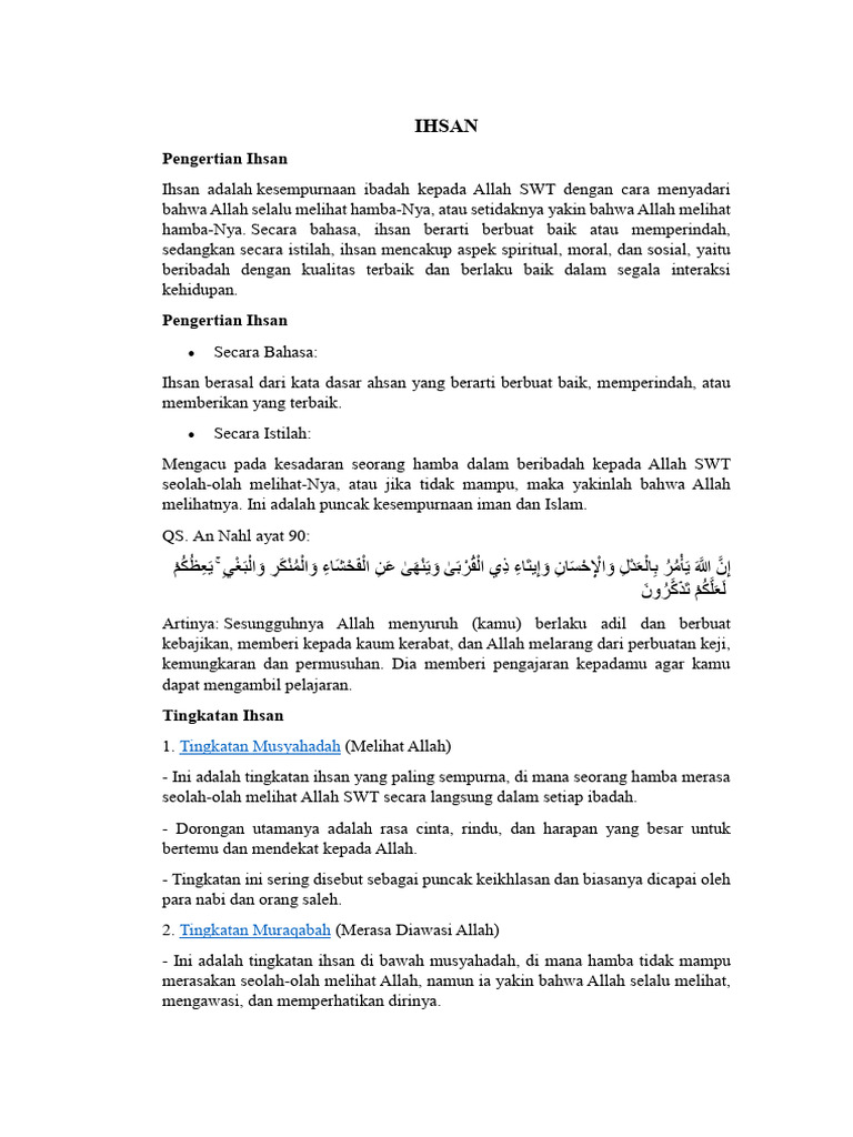 Tugas Print Materi Ihsan | PDF