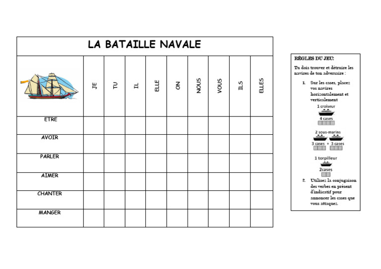 Grille de bataille navale à imprimer | PDF