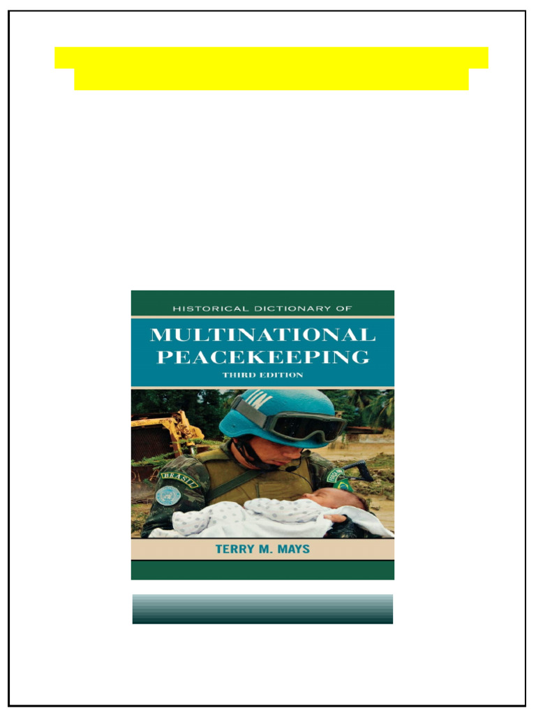 9066historical Dictionary of Multinational Peacekeeping 3rd Edition ...