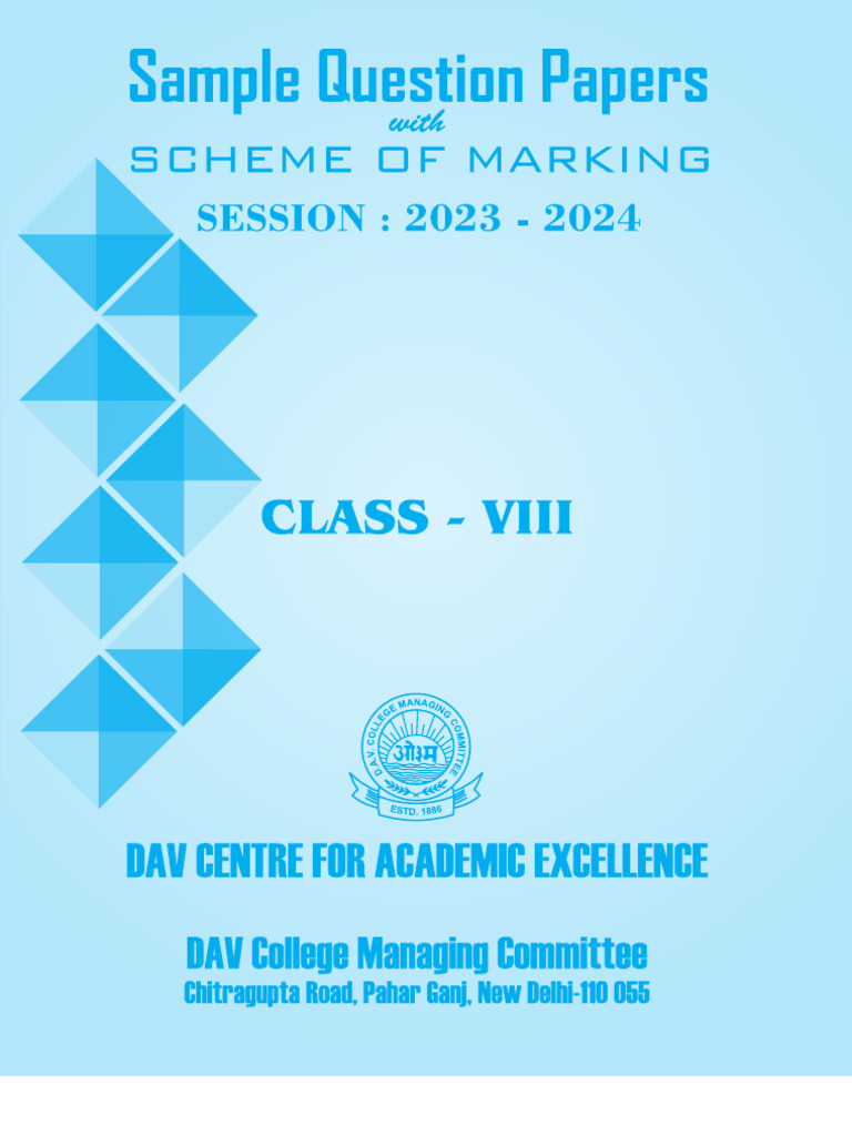 DAV Book 2023-2024.Pdfs - ST Updated | PDF | Government | Politics Of India