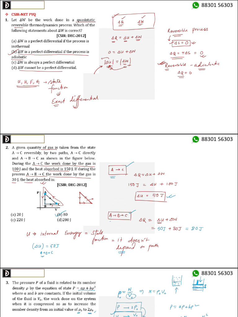 Laws of Thermodynamics Part 1 | PDF