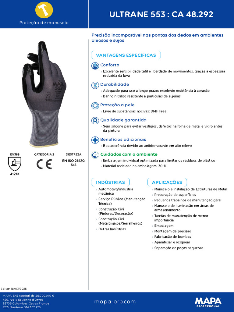 MAPA-DataSheet-Ultrane-553---CA-48.292-br-pt | PDF