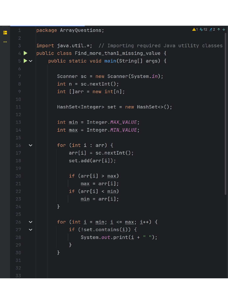 Array Find More Then One Missing Value | PDF
