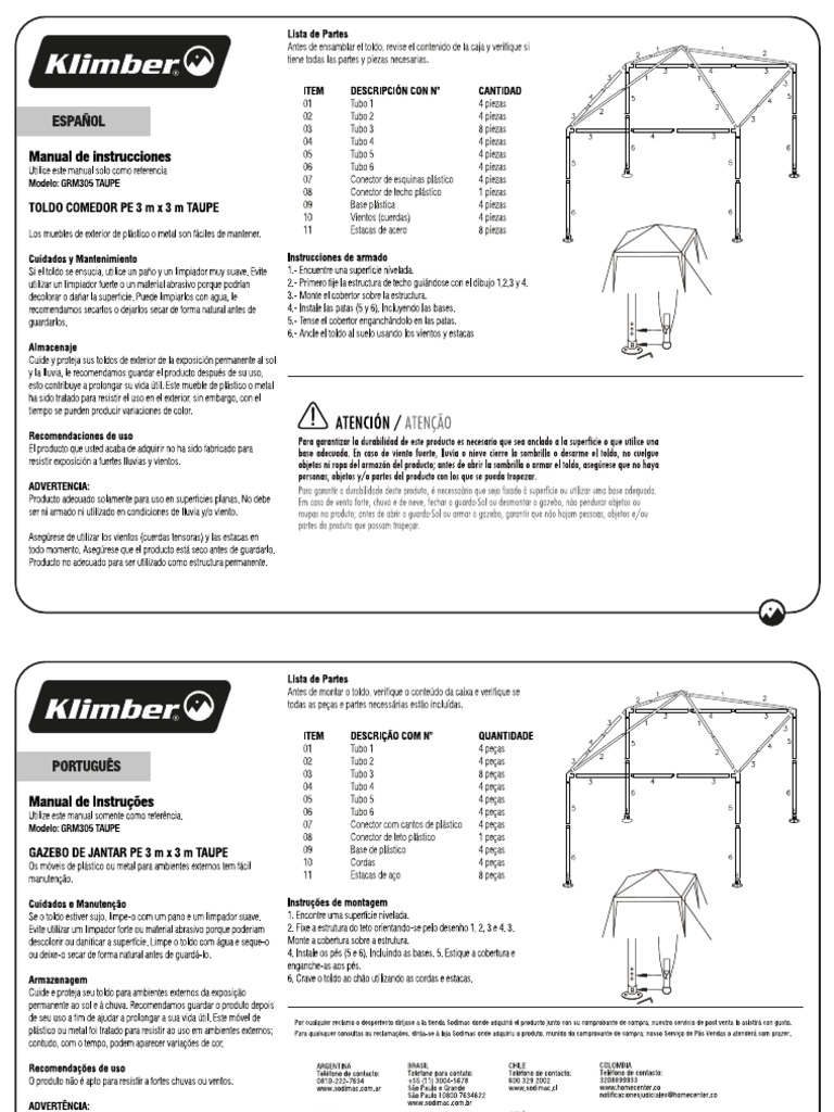 Klimber - GRM305 Taupe - Manual | PDF