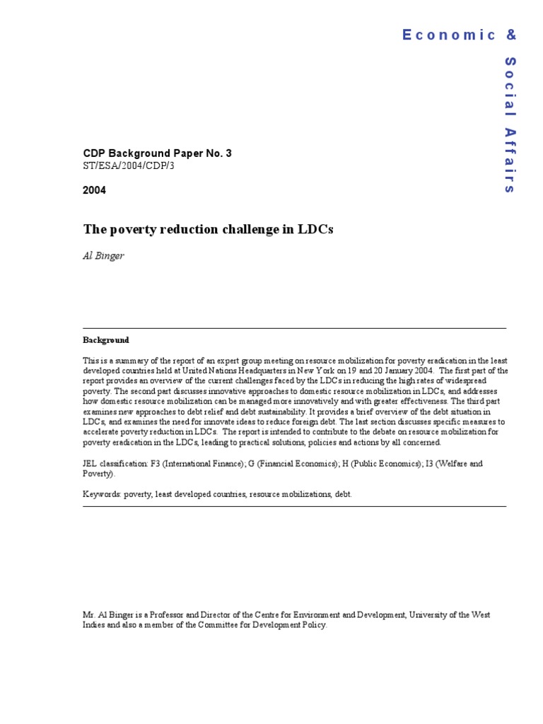 Poverty Reduction Challenge | Download Free PDF | Microfinance ...