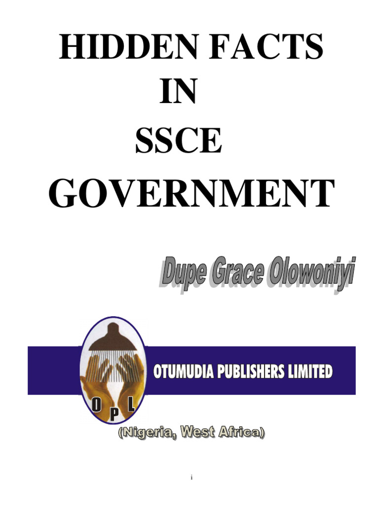 SSCE Government Concepts Explained | PDF | Government | Political Science