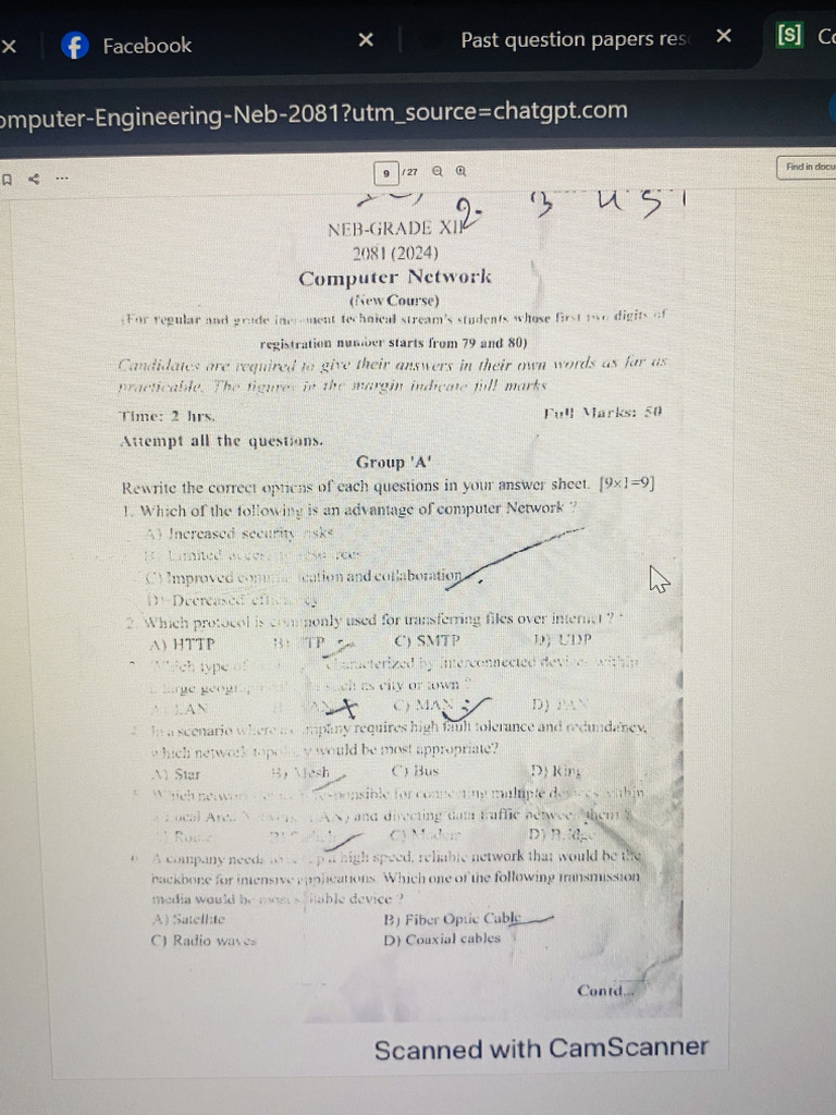 Question Paper 2082 Computer Engeneering | PDF