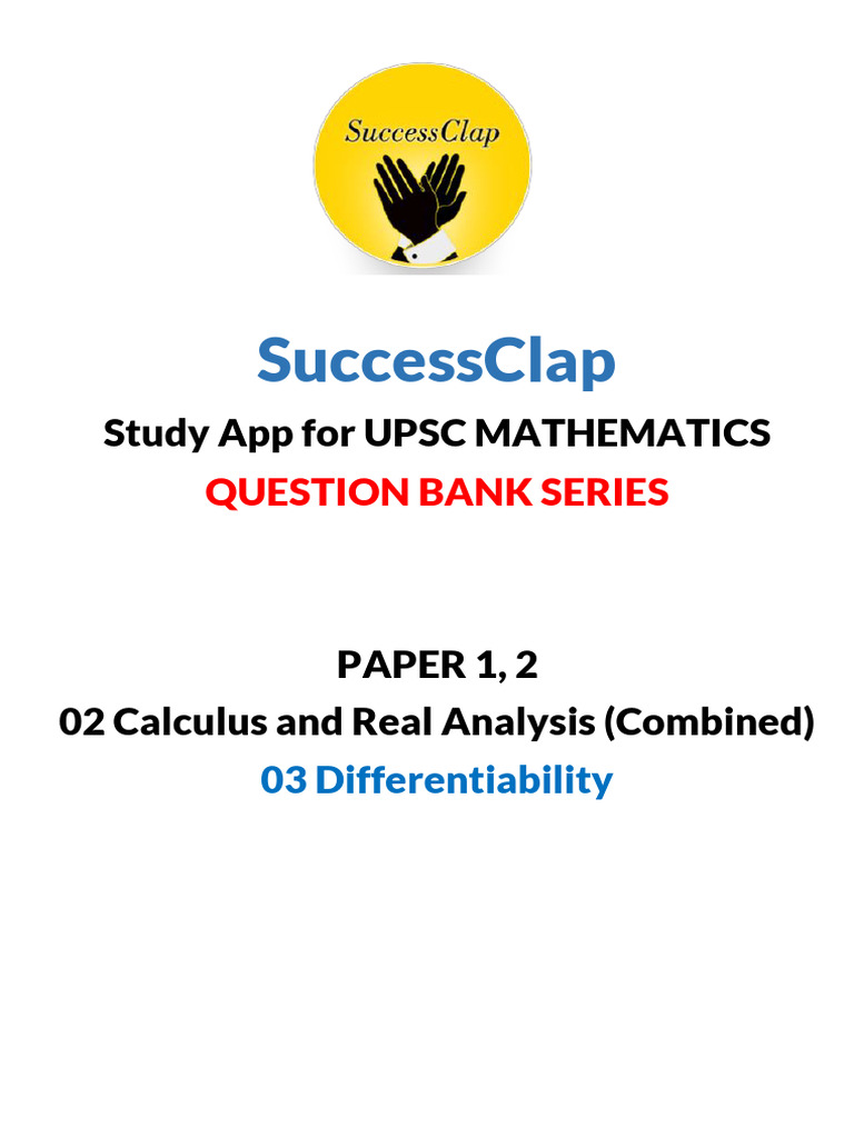 SC - B03 Differentiability Note | PDF
