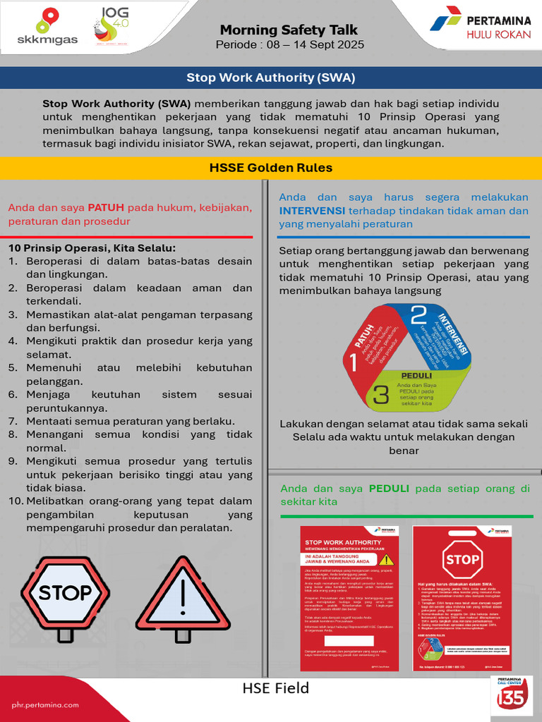 MST 08-14 Sept 2025 - SWA Dan Survei Internalisasi SWA | PDF