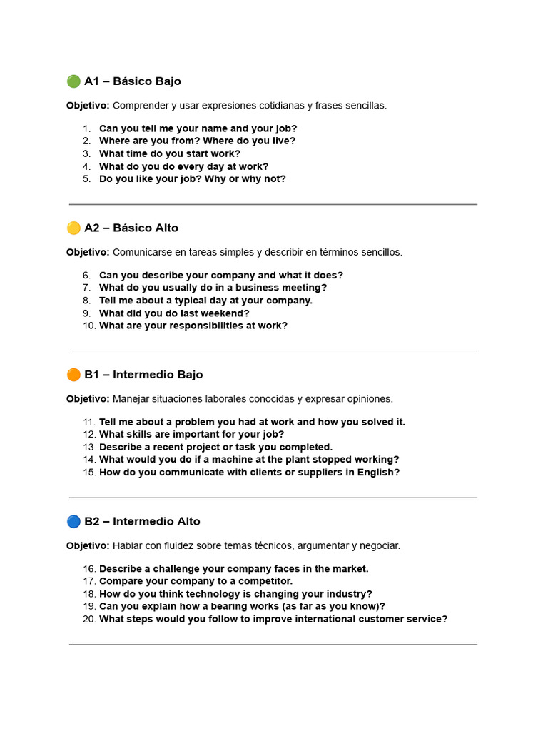 A. Speaking Assessment June 3rd, 2025 | PDF