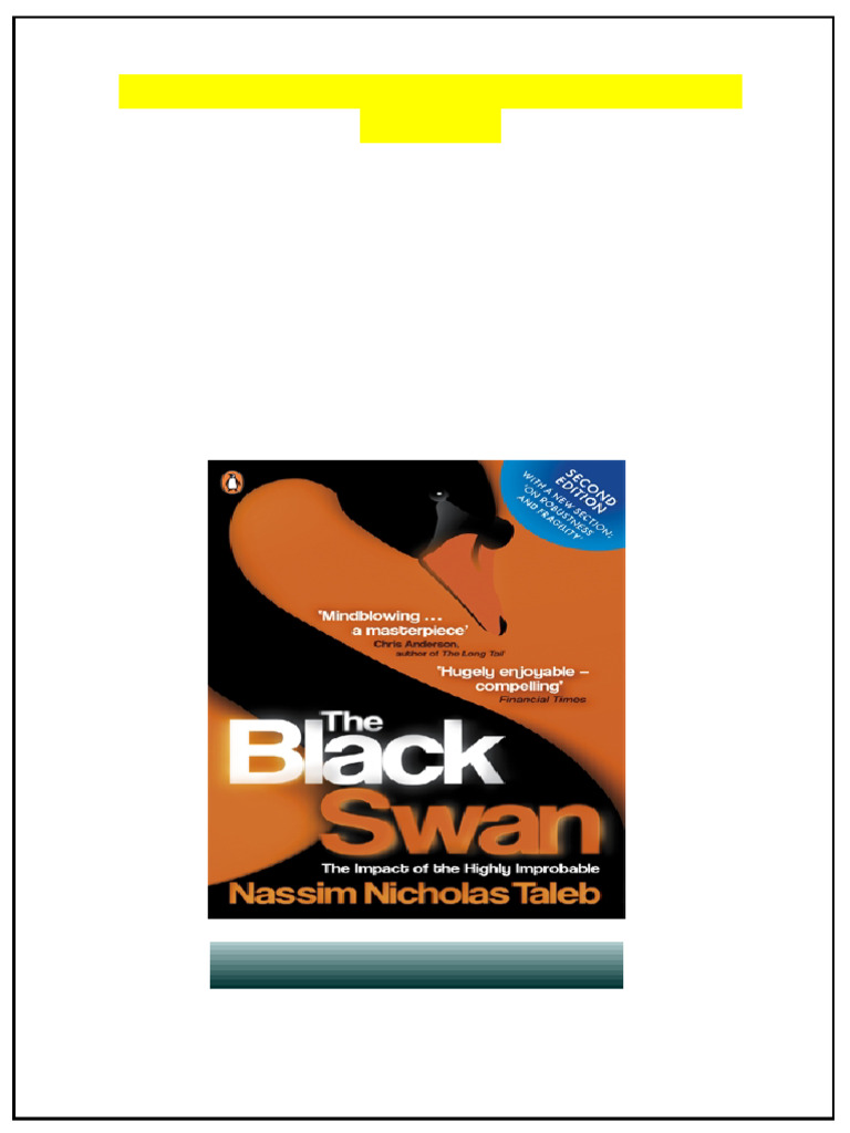 The Black Swan Nassim Nicholas Taleb Ready to Read | PDF