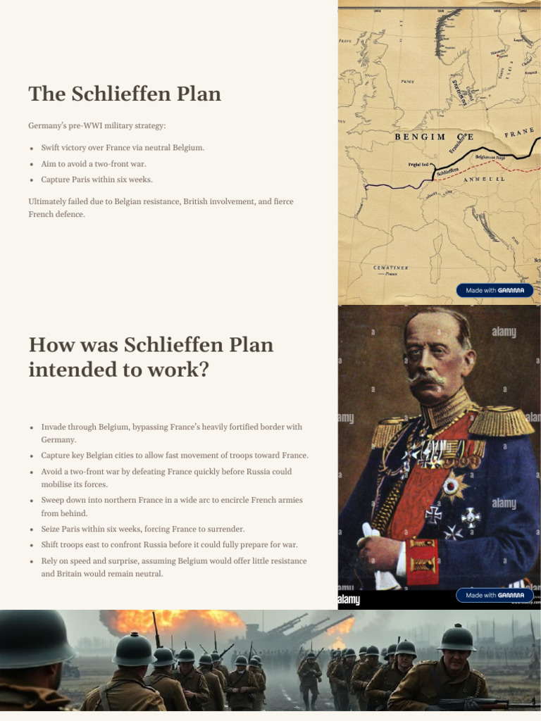 Schlieffen Plan: Strategy and Failure | PDF | Trench Warfare | British ...