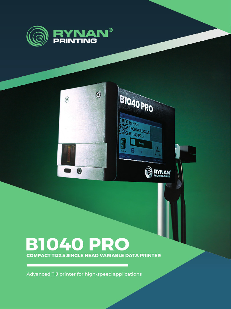 RYNAN+Technologies+A4+Brochure+B1040+PRO+FA Compressed | PDF