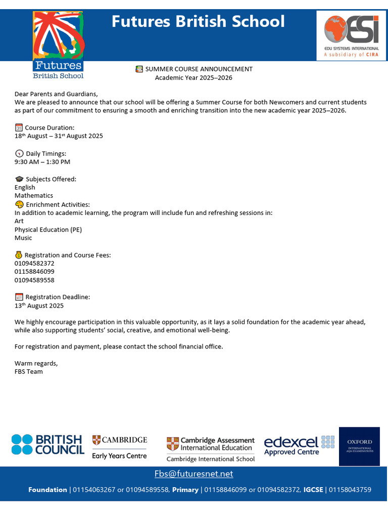 Summer Course 1 | PDF