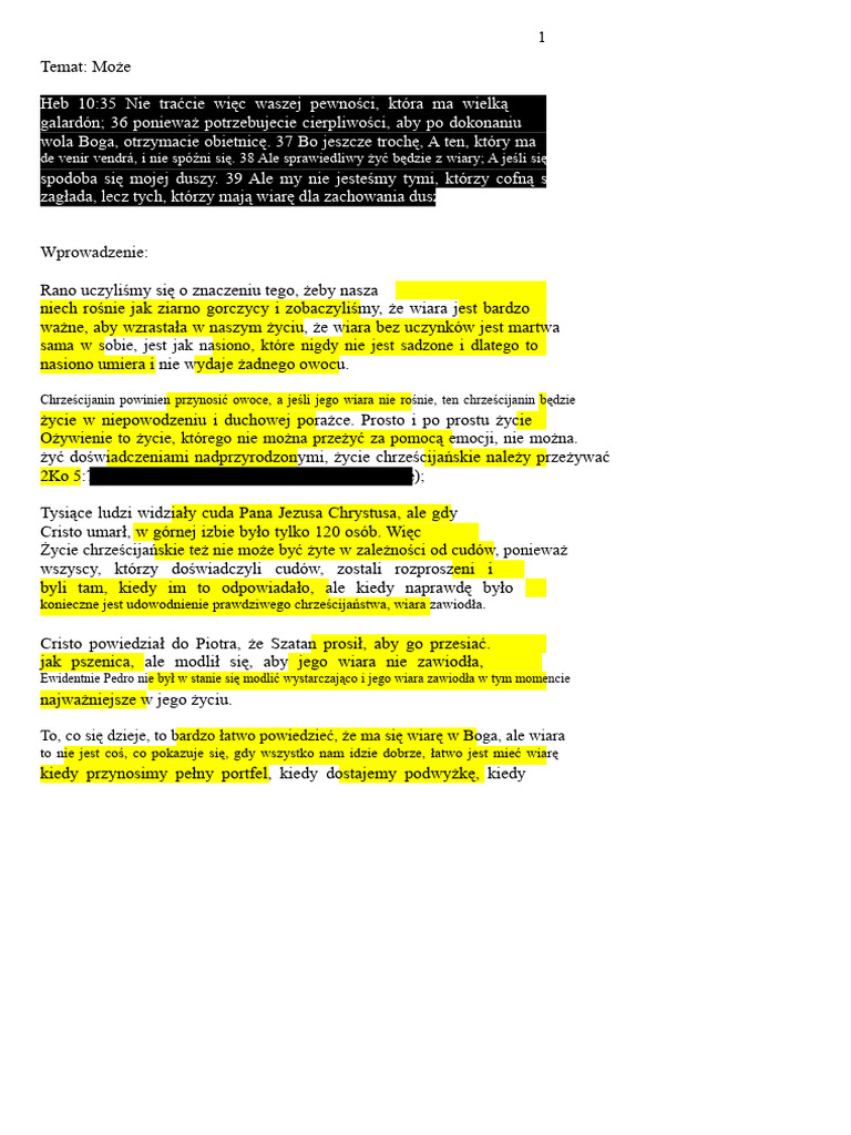 Do Czego Potrzebna Jest Wiara | PDF