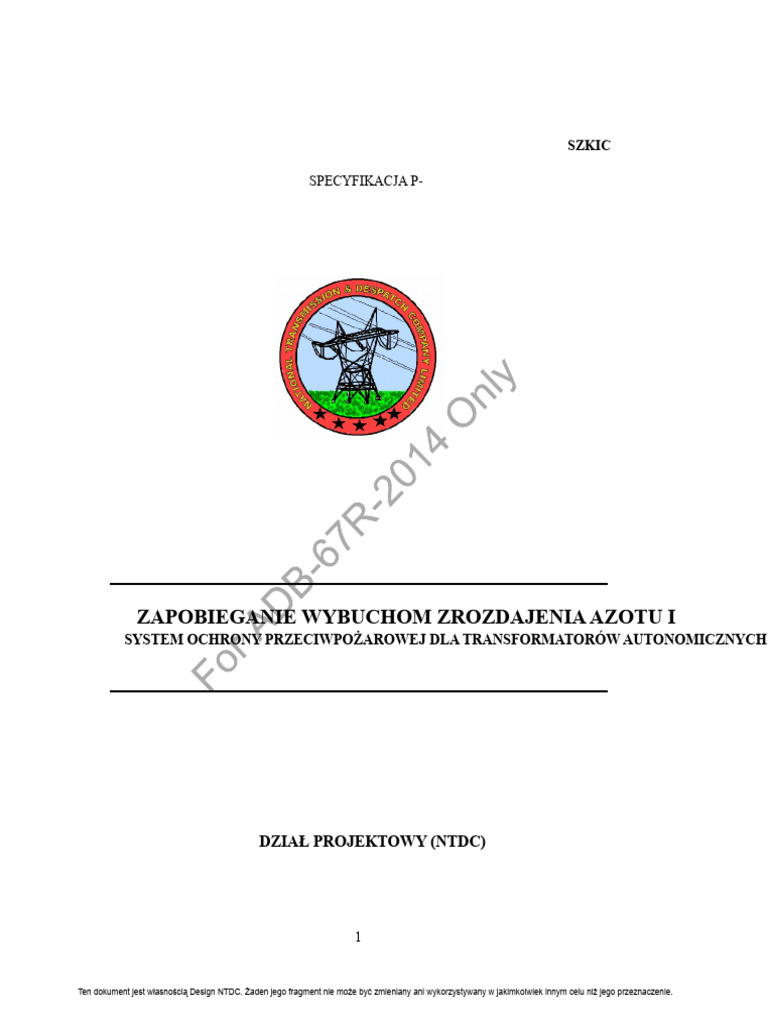 System Wtrysku Azotu W Zapobieganiu Pożarom | PDF