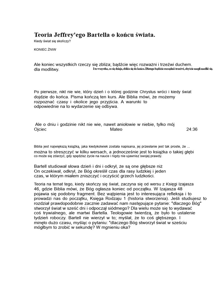 Teoria Jeffreya Bartella | PDF