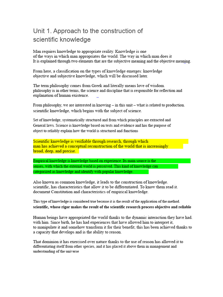 Understanding Scientific Knowledge Types | PDF | Inductive Reasoning ...