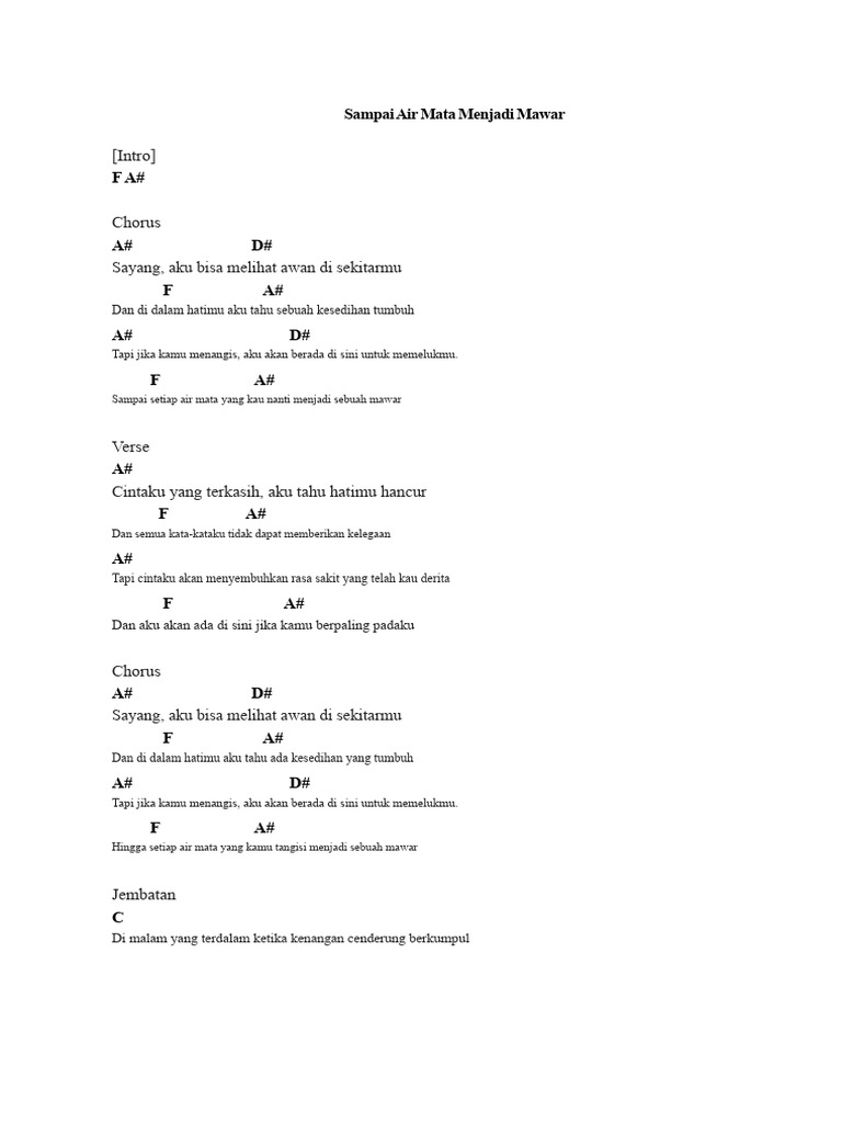 Sampai Air Mata Menjadi Mawar | PDF