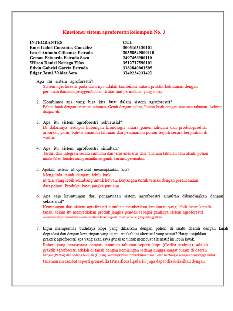 Panduan Sistem Agroforestri Terintegrasi | PDF