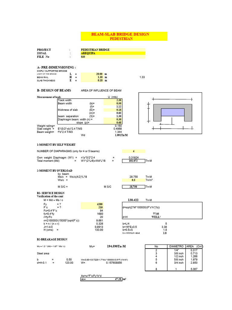 Beam-Slab Bridge Design Overview | PDF | Beam (Structure) | Bridge