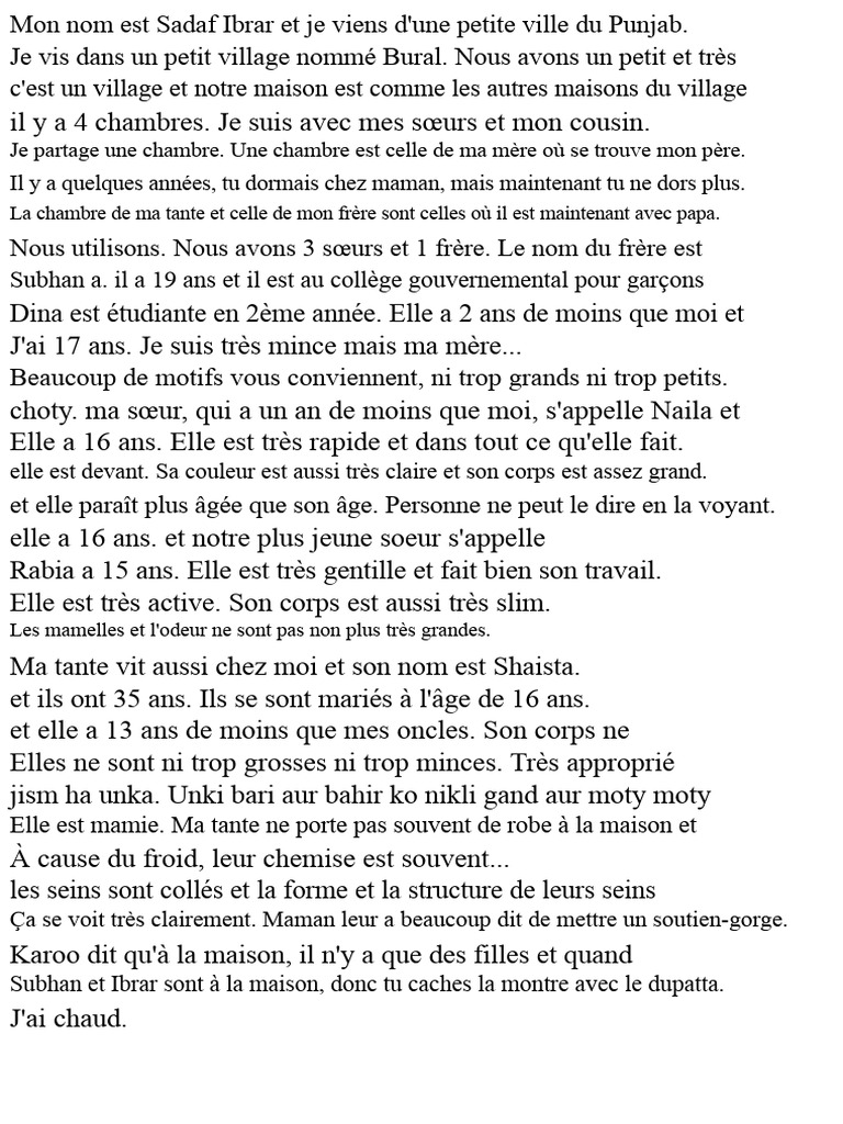 (La maison de l'alcôve n'est pas lesbienne) Histoire de Sarshi ...