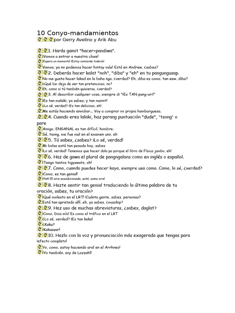 10 Conyo | PDF