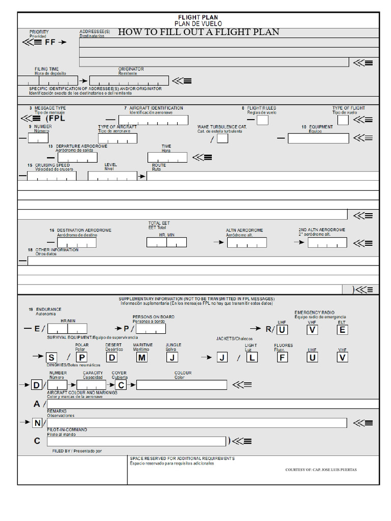 Flight Plan Completion Guide | PDF | Longitude | Instrument Flight Rules
