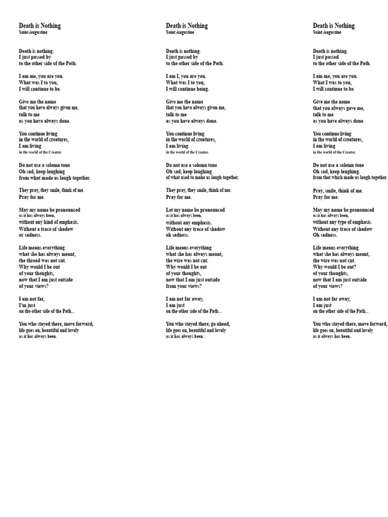 Death is Nothing | PDF