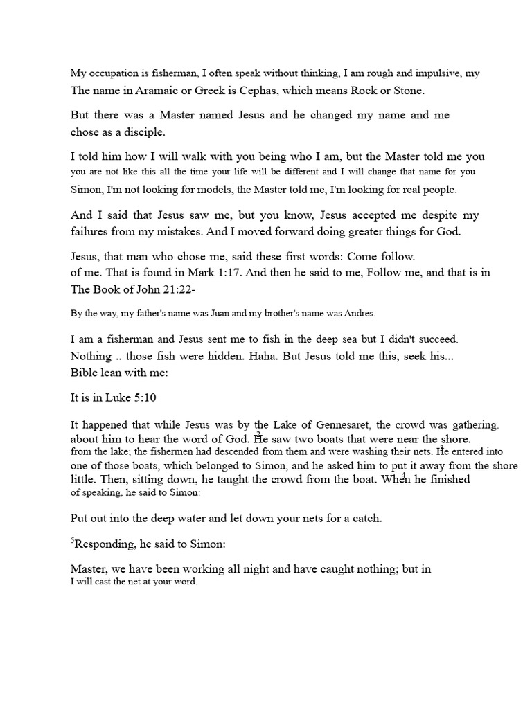 History of The Apostle Peter | PDF | Jesus | Saint Peter