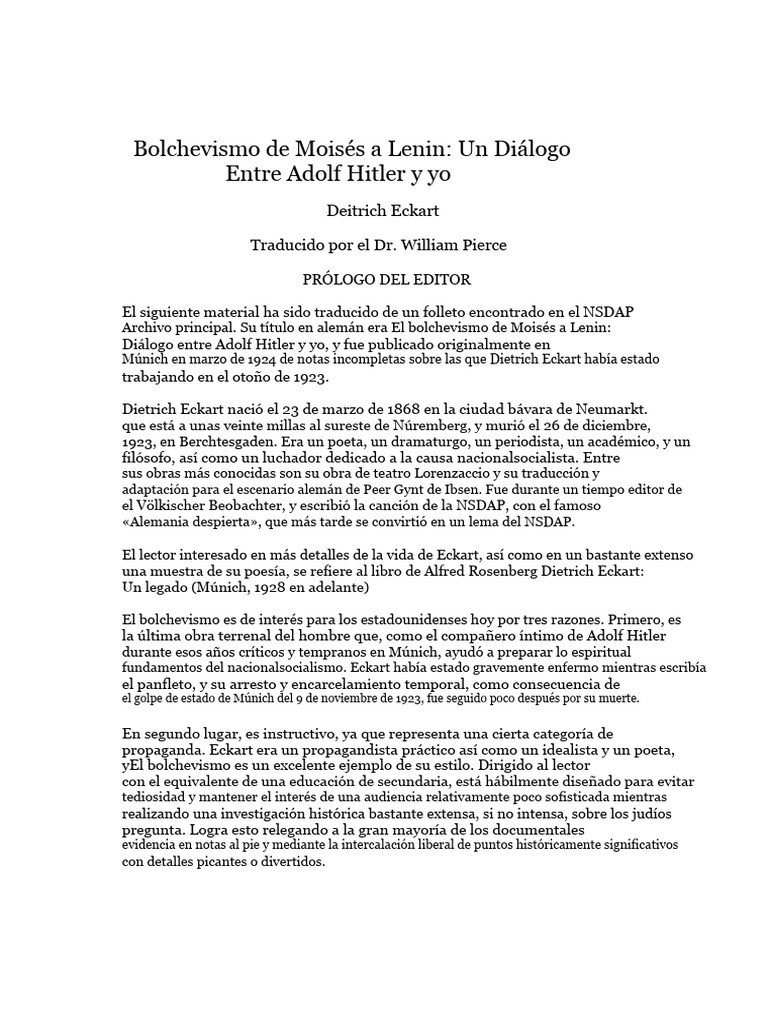 Bolchevismo: de Moisés A Lenin | PDF