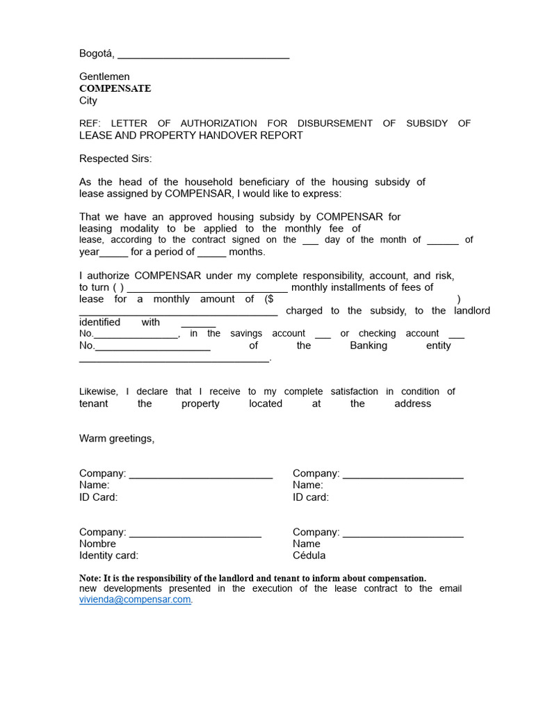 Disbursement Authorization Format - Delivery Act | PDF