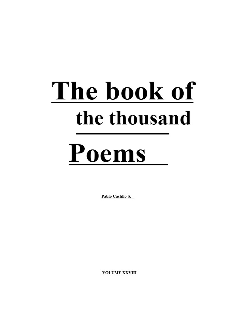 The Book of A Thousand Poems | PDF | Dream