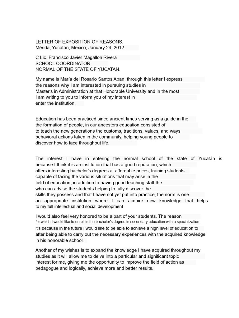 Letter of Statement of Reasons | PDF | Knowledge | Data
