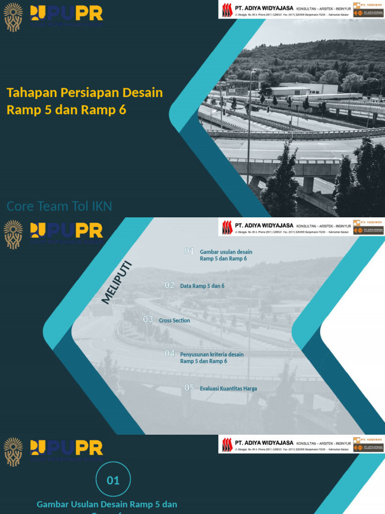 Desain Ramp 5 dan 6 Tol IKN | PDF