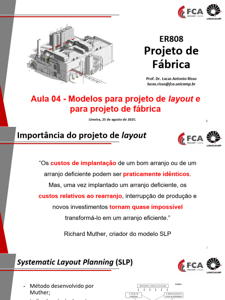 Projeto de Layout de Fábrica SLP | PDF | Produção e fabricação | Setor ...