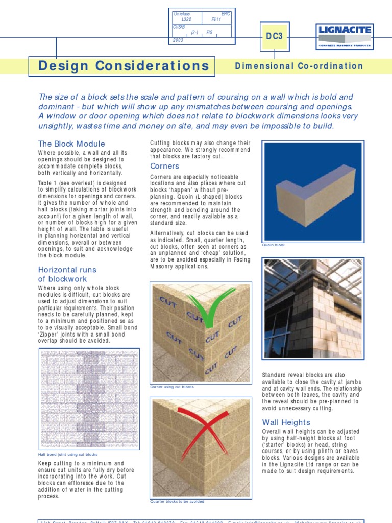 Dimensional Blockwork | PDF | Door | Modularity