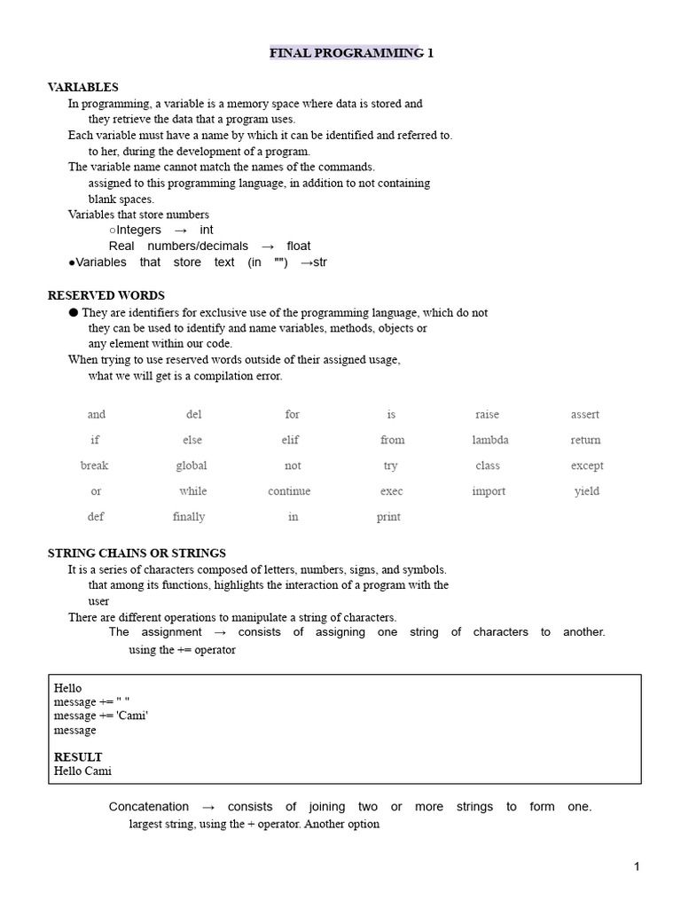 Final programming | PDF | Data Type | Boolean Data Type