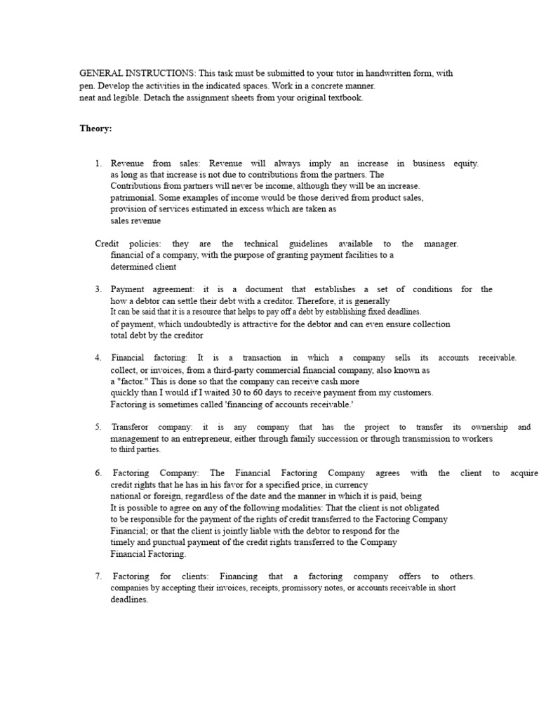 Factoring and Financial Management Guide | PDF | Factoring (Finance ...
