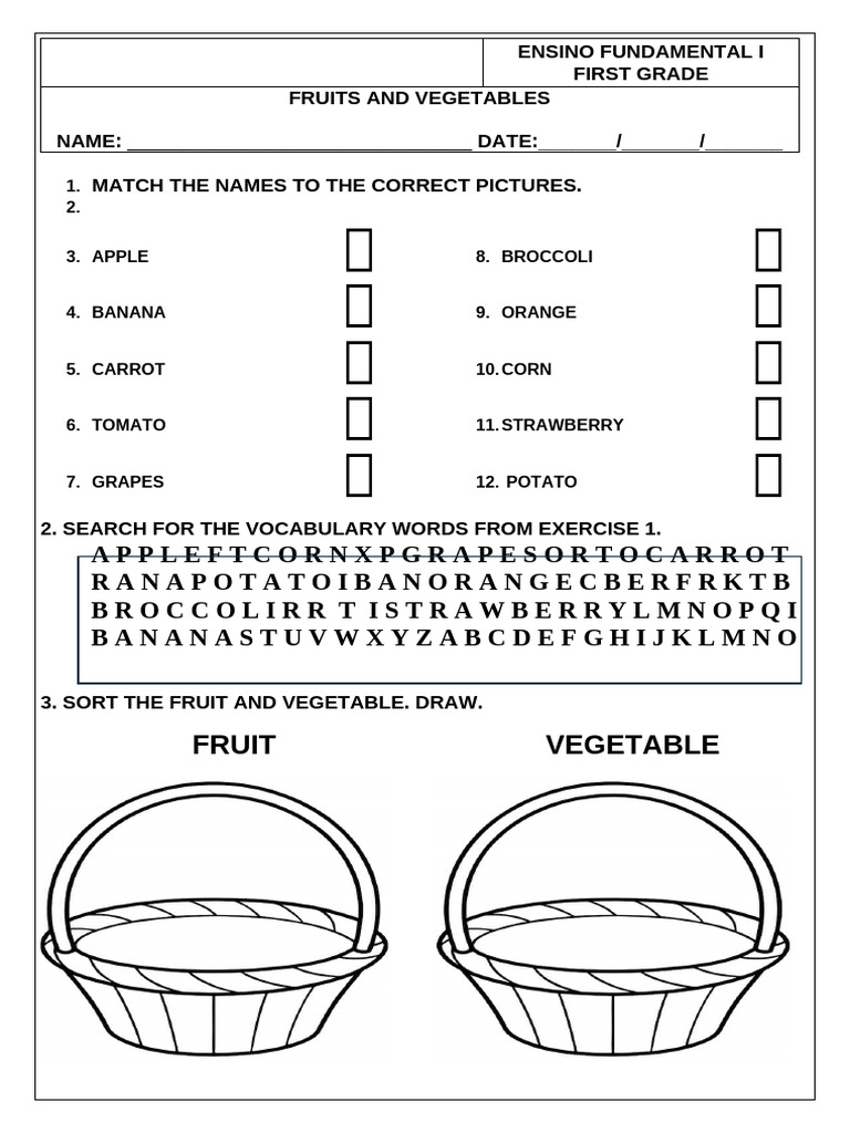 01.04 - Fruit and Vegetables | PDF