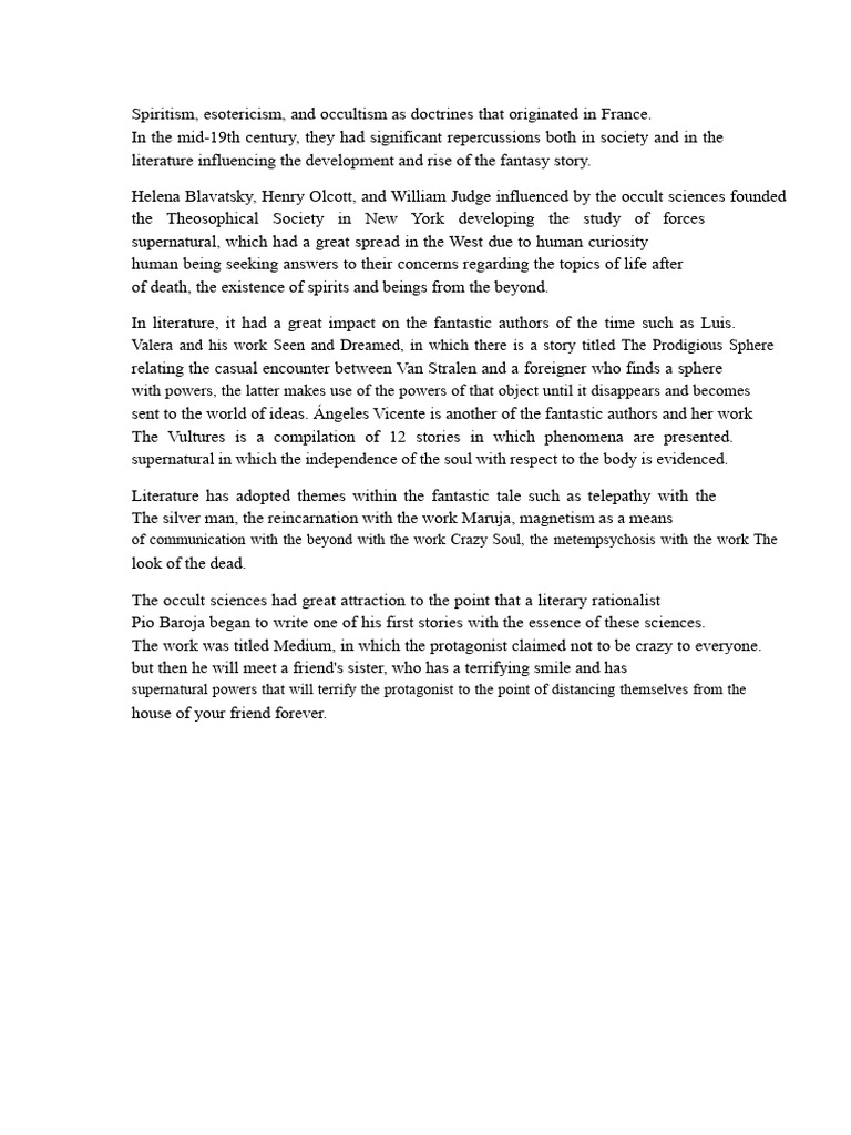 Summary of A Fantastic Tale | PDF